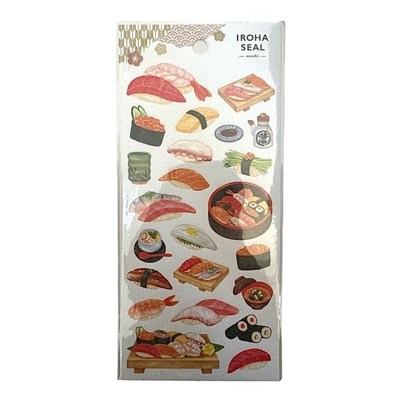 mindwave | Office | Iroha Seal Sushi Stickers Made In Japan Japanese ...